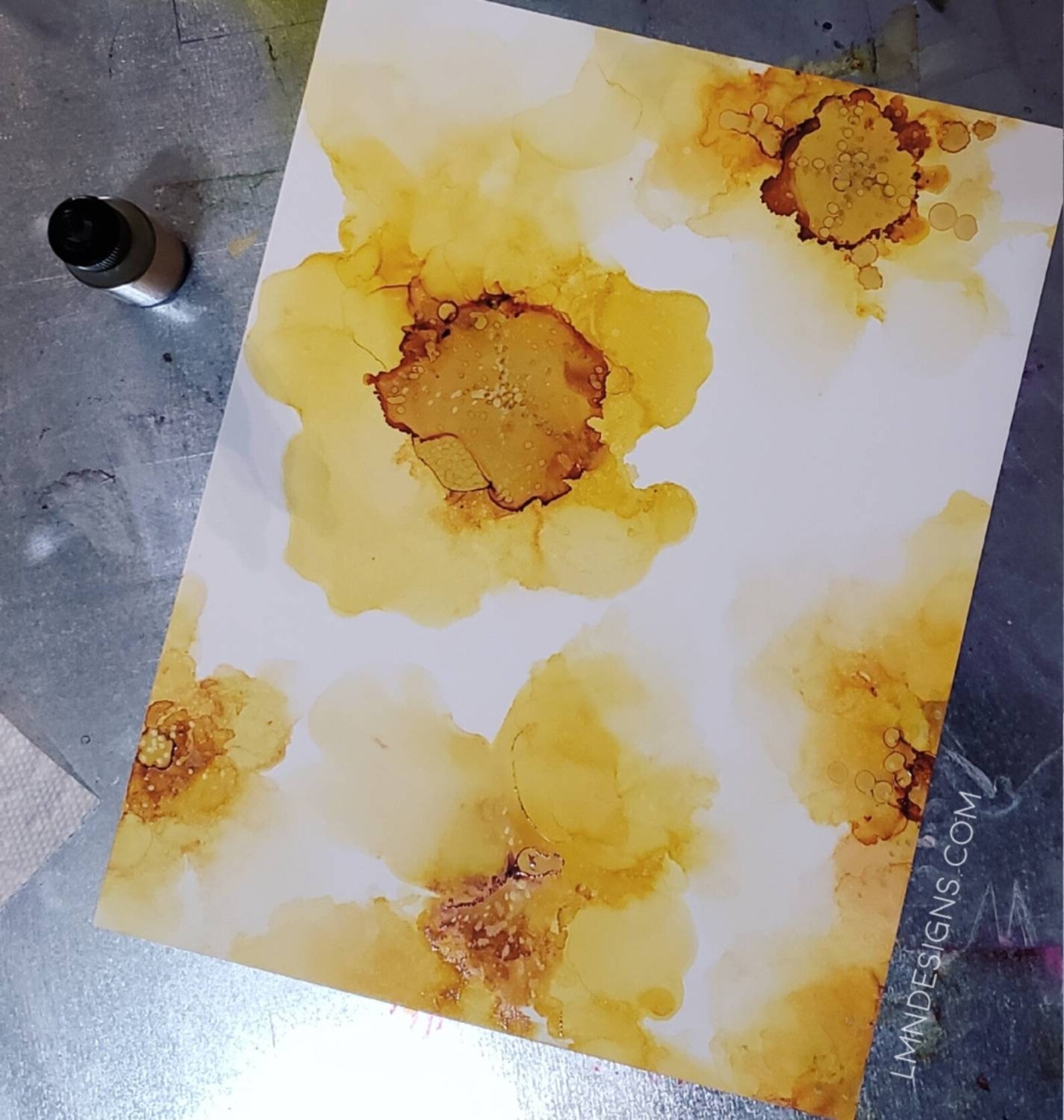 Sunflower Alcohol Ink Print [instant Download] - Etsy