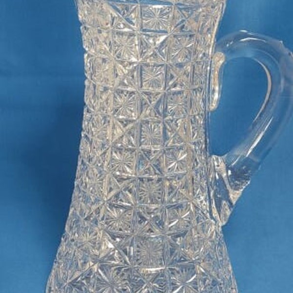 Cut Glass Pitcher - Etsy