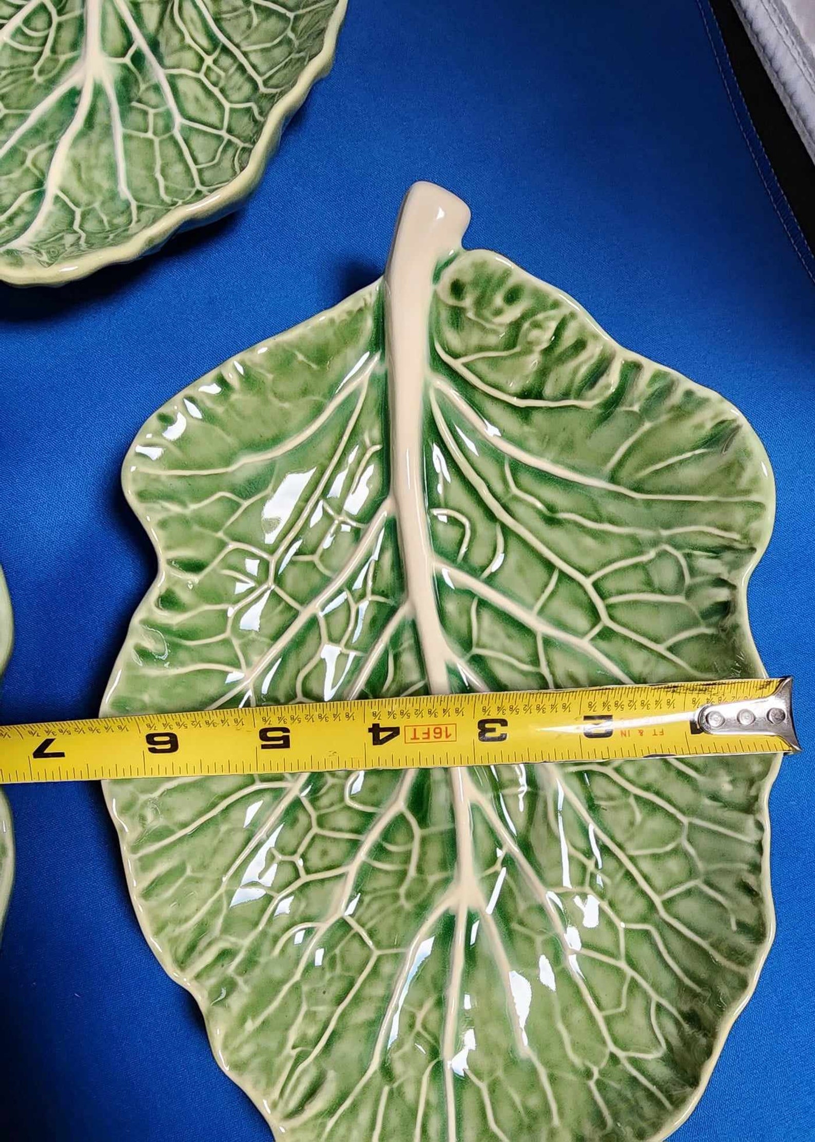 Green Cabbage Leaf Plate by Bordallo Pinheiro - Etsy