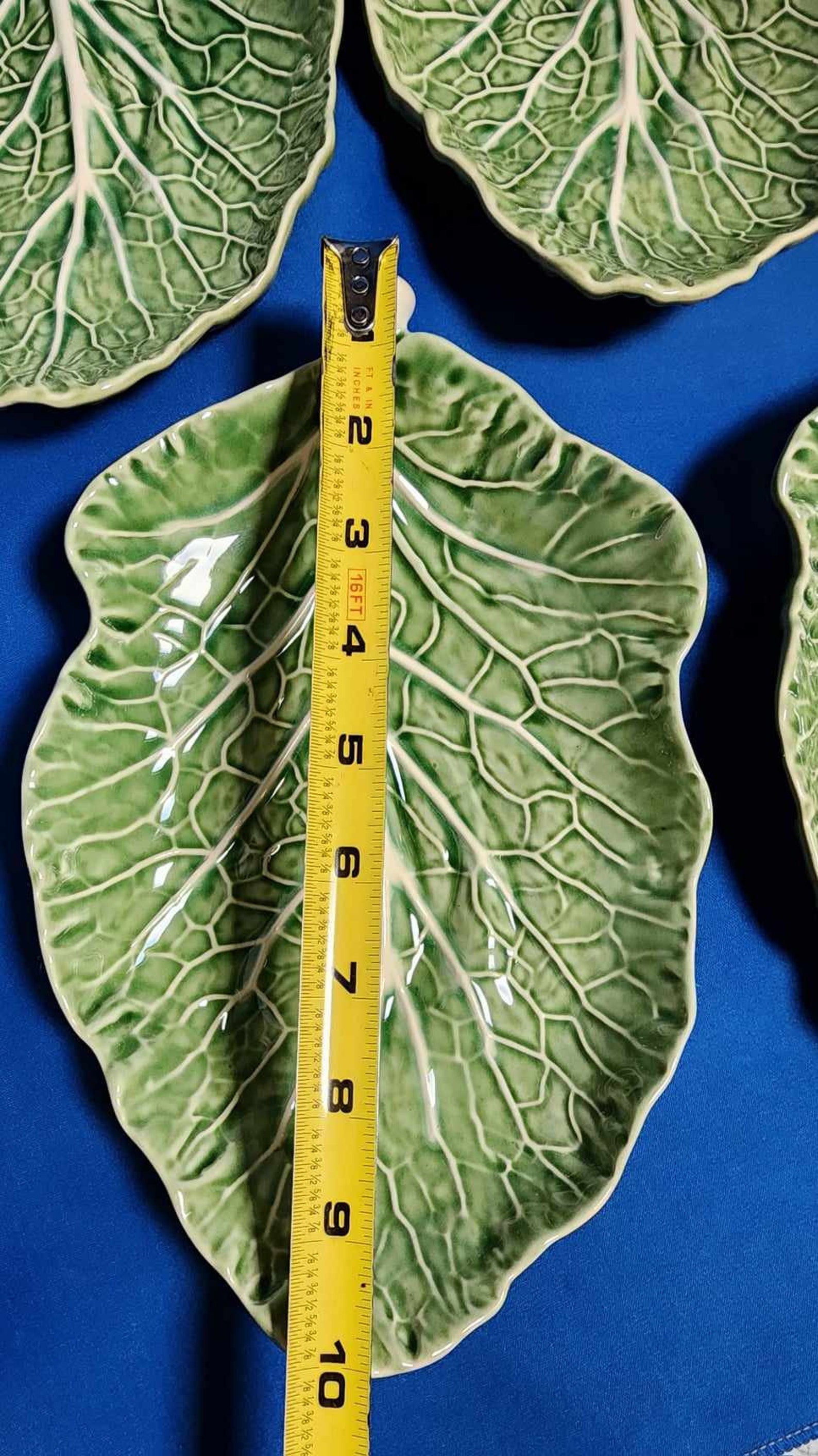 Green Cabbage Leaf Plate by Bordallo Pinheiro - Etsy