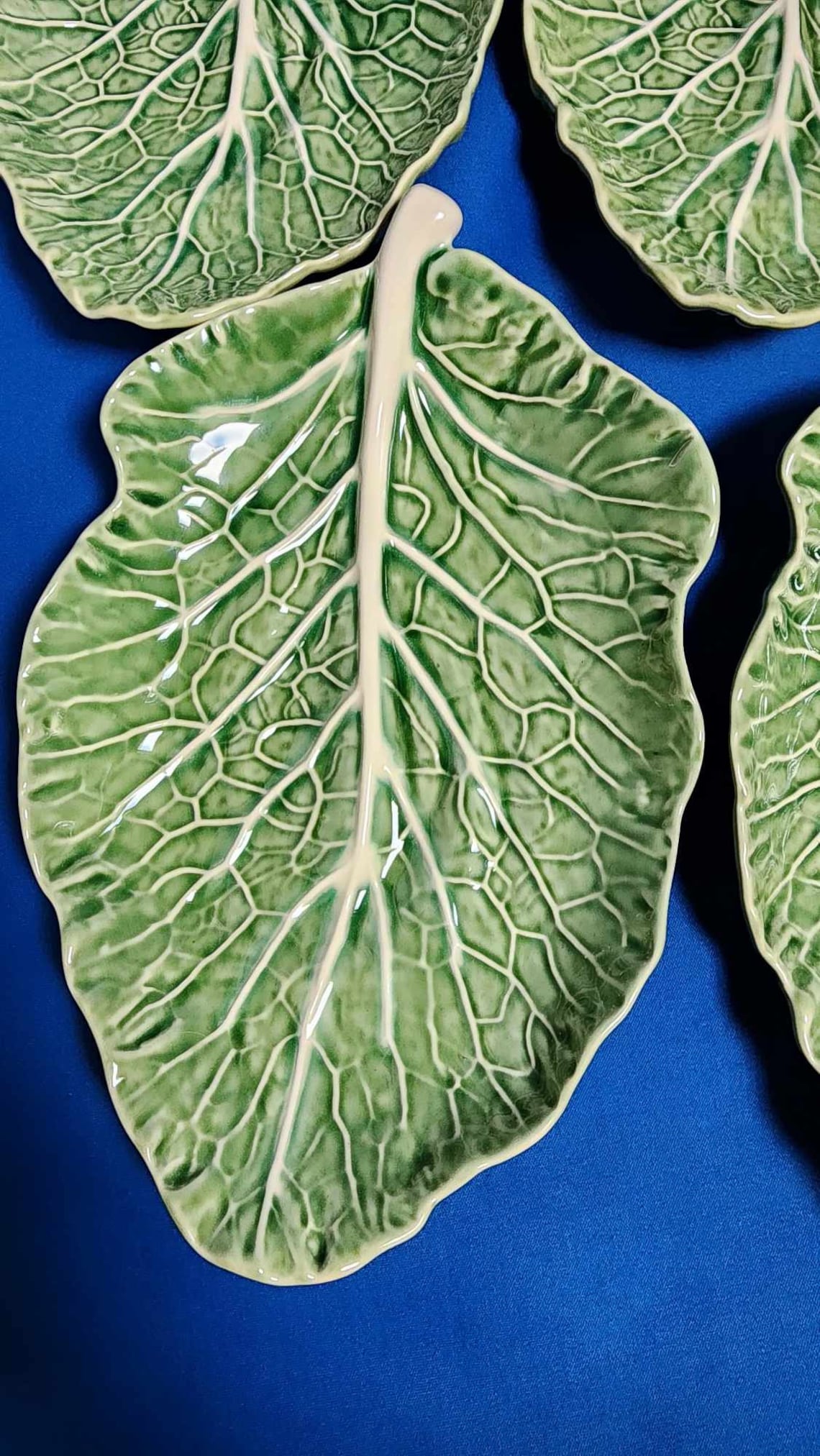 Green Cabbage Leaf Plate by Bordallo Pinheiro - Etsy