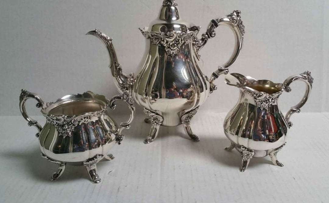 Baroque by Wallace Silver Plate 3 Pcs - Etsy
