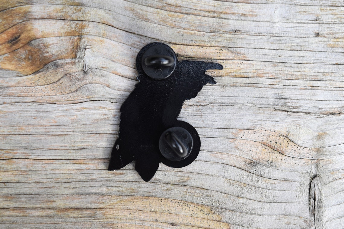 Raven Enamel Pin - Etsy