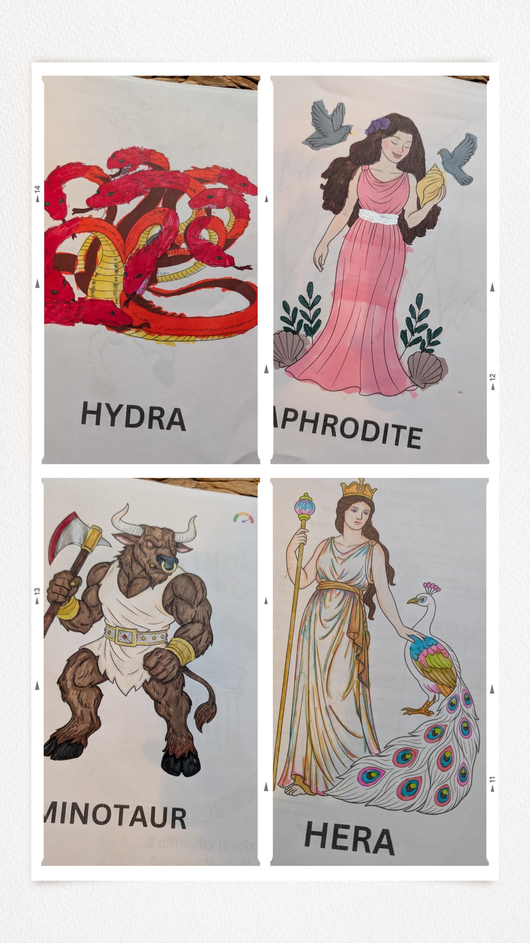 Greek Mythology Digital Coloring Book | 25 Page PDF | Gods, Monsters ...