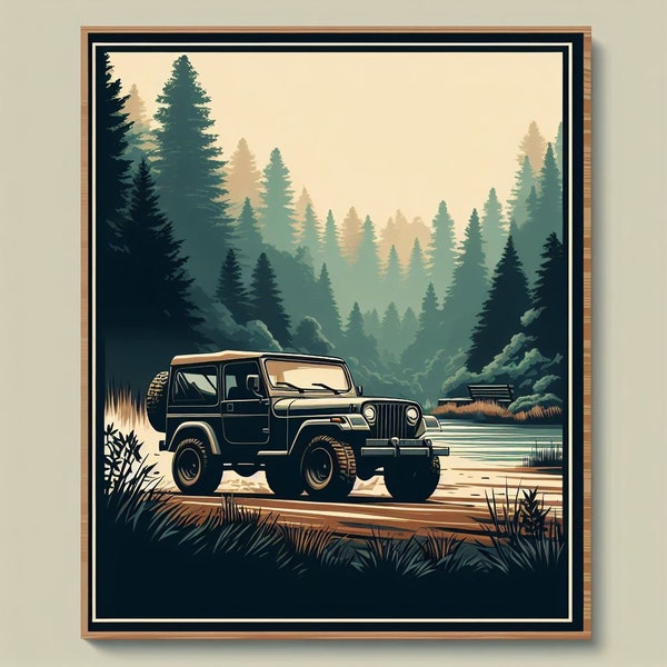 Jeep Poster - Etsy