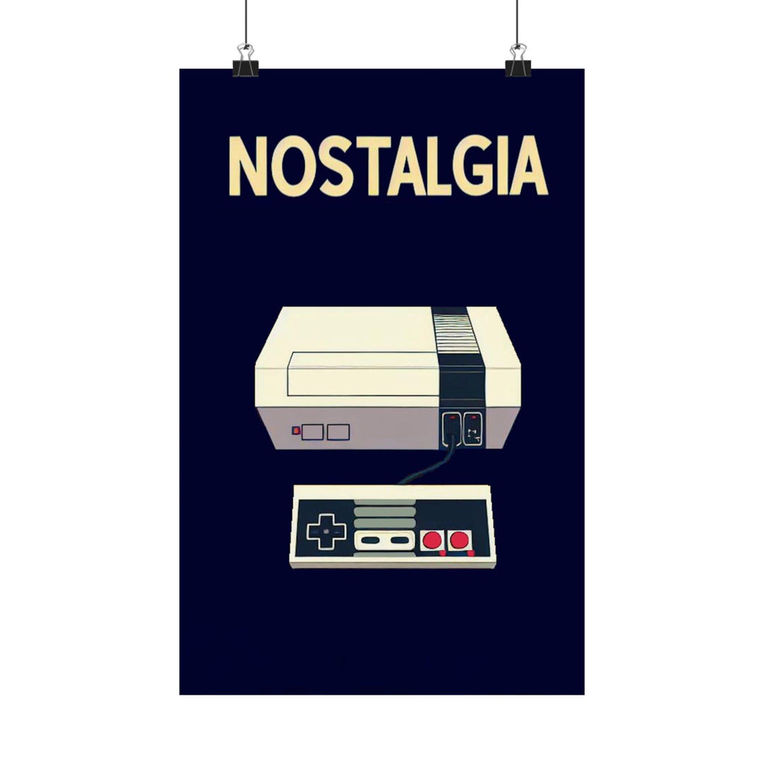 Retro Gaming Nostalgia Vertical Poster - Perfect for Gamers and Vintage ...