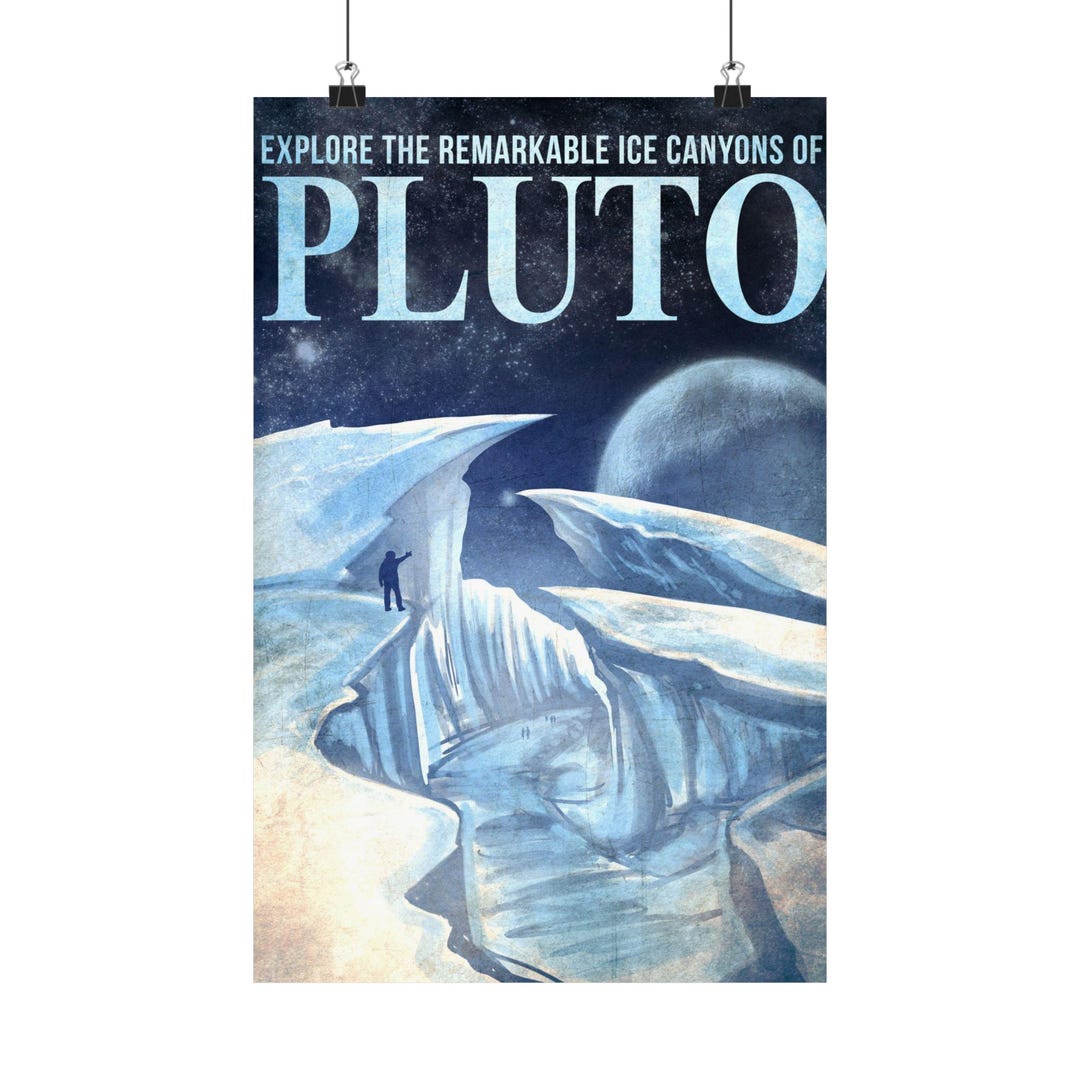 Explore Pluto Matte Vertical Poster - Astrological Art for Space Lovers ...