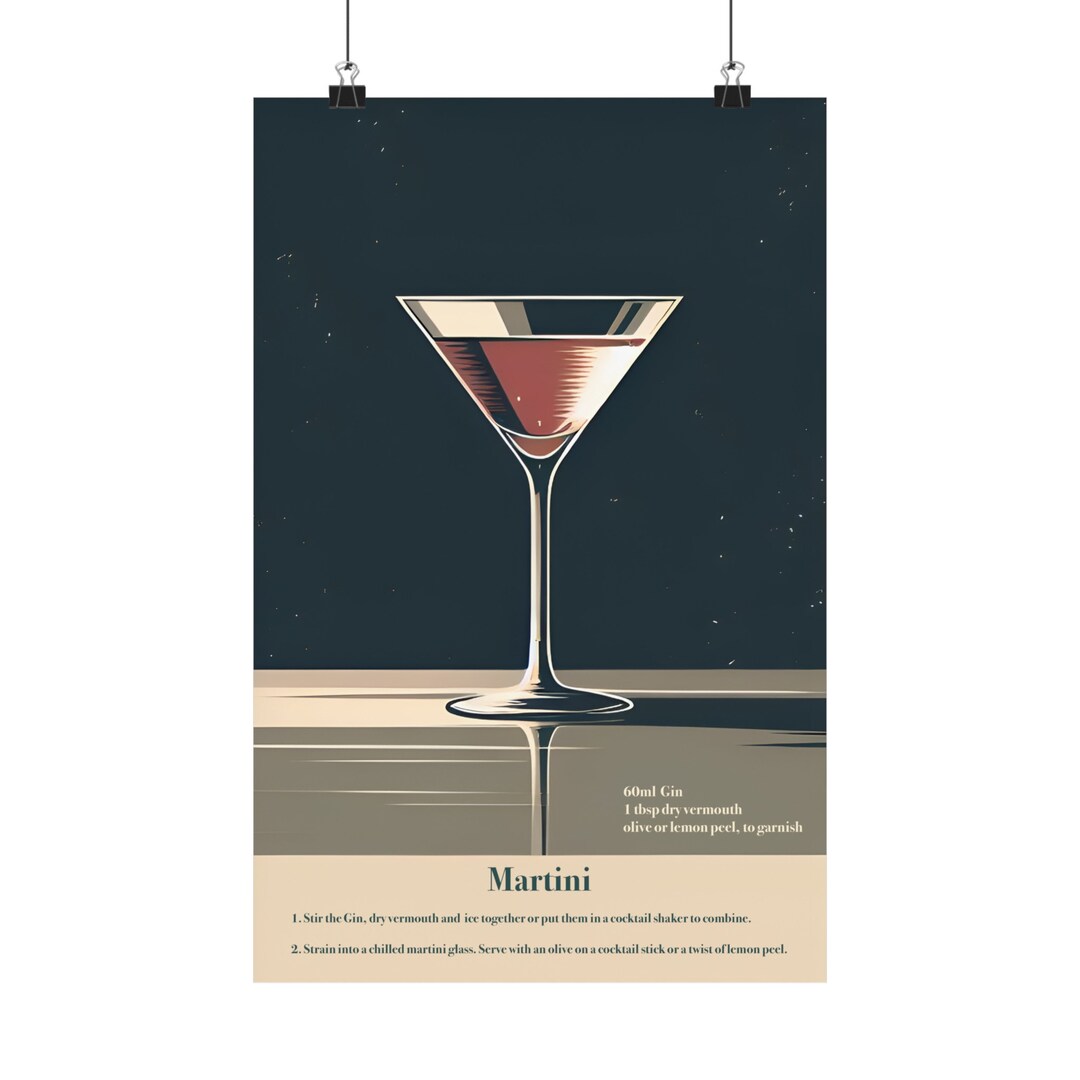 Martini Bar Cocktail Recipe Fancy Home Decor Kitchen Drinking Alcohol ...