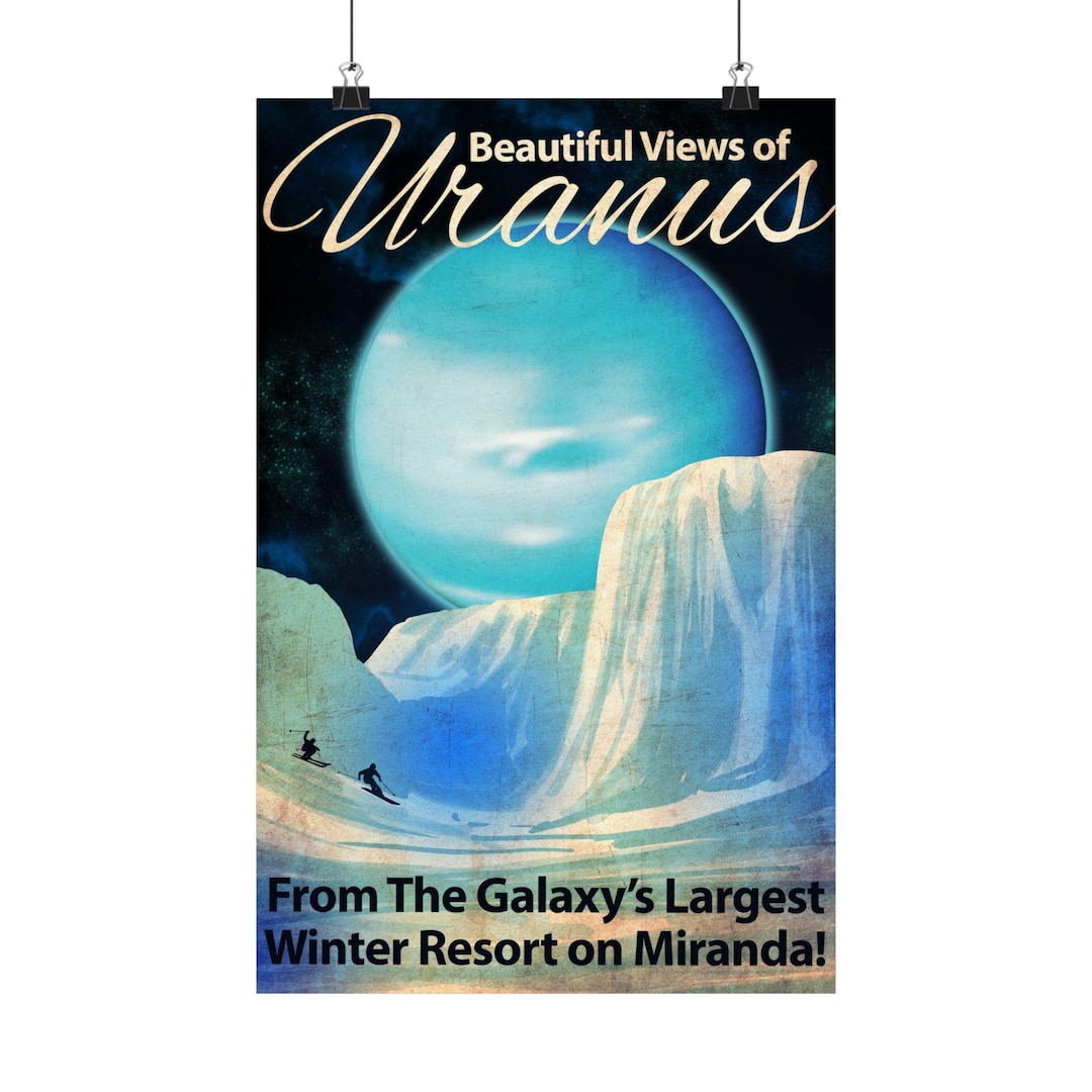 Beautiful Views of Uranus Winter Resort Poster - Beautiful Galactic ...