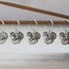 Sock Knitting Pin Enamel Pins Self Striping Yarn Hand Knit Toe up Cuff ...