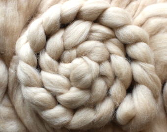 1 Lb. Undyed Rambouillet Combed Top USA Raised Bare Roving for Spinning ...