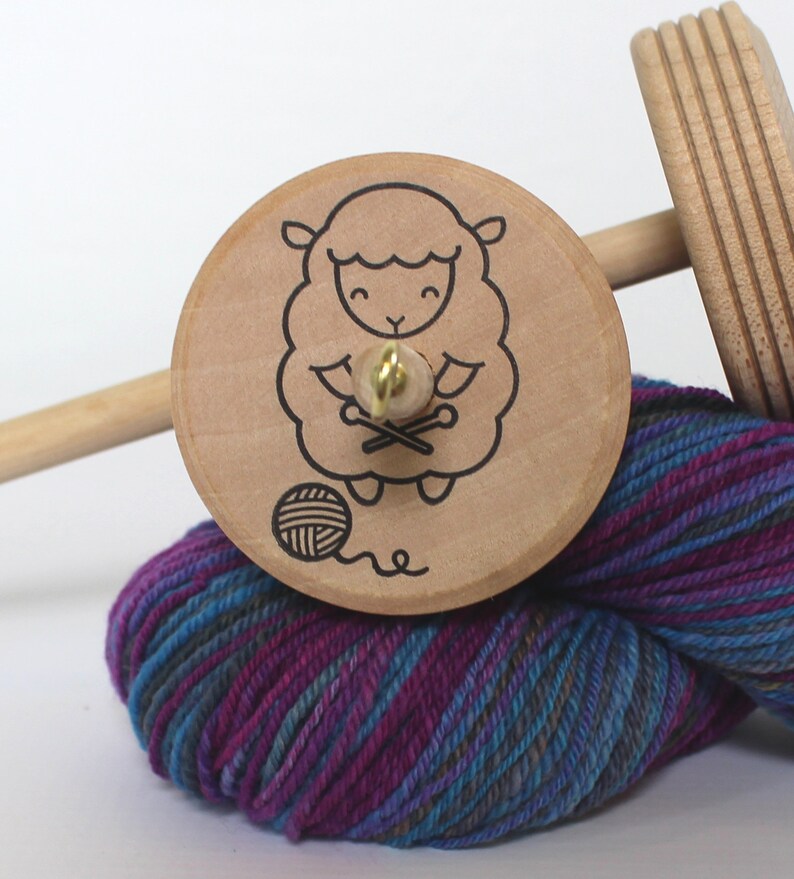 Stamped Drop Spindle Kit With Wool for Yarn Spinning Handspun - Etsy
