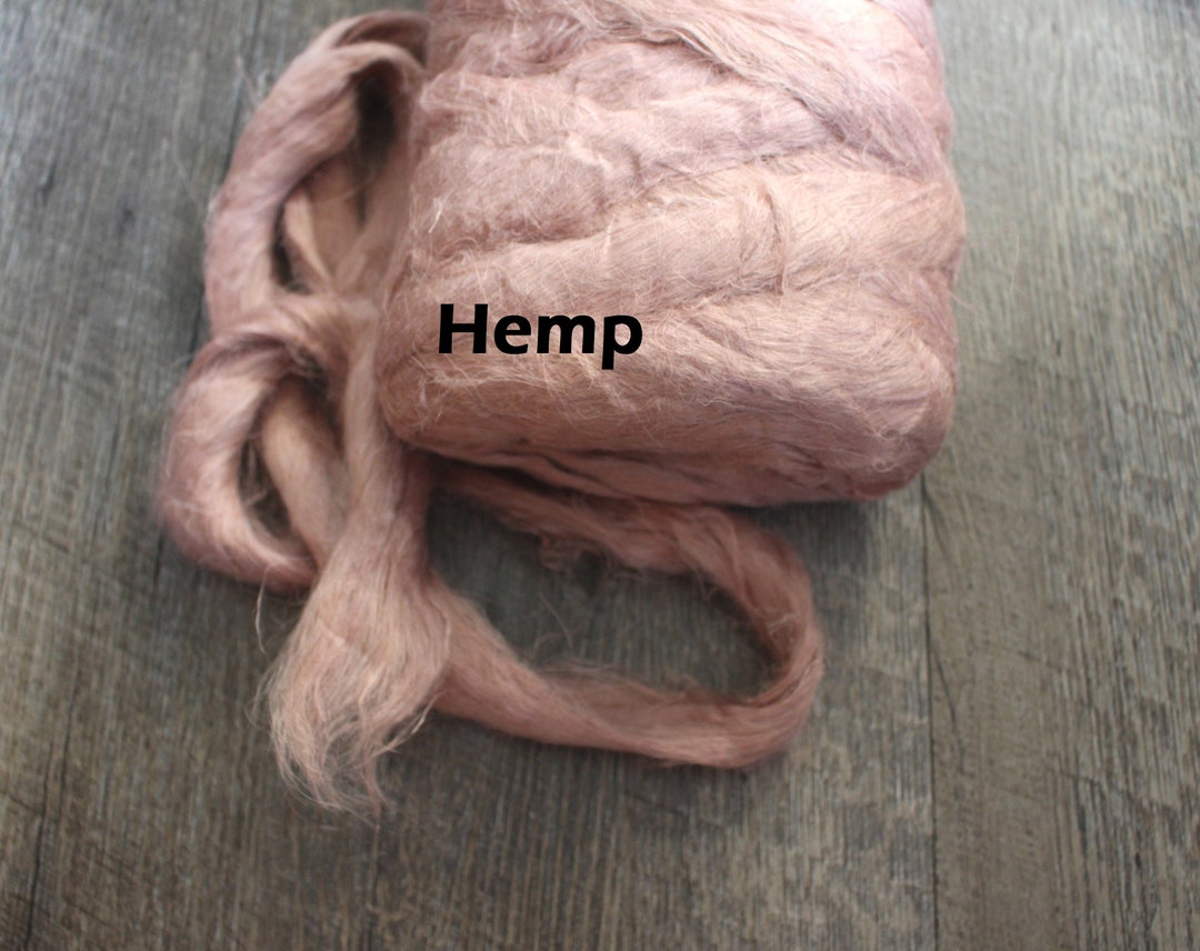 Hemp Spinning Fiber Top for Spinning Felting or Doll Hair Fiber Bast ...