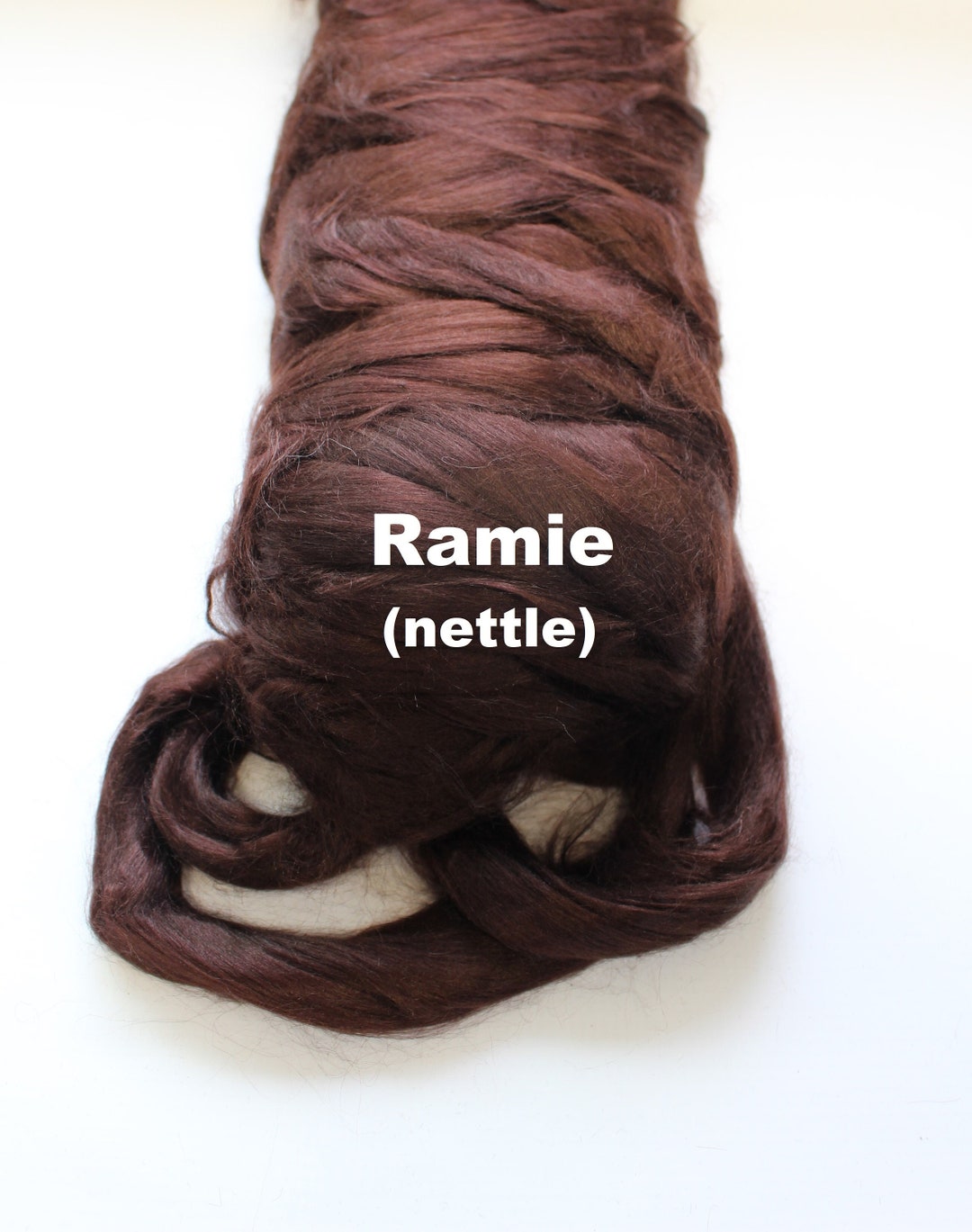 Ramie Chinese Nettle - Chocolate Brown - Combed Top for Spinning ...