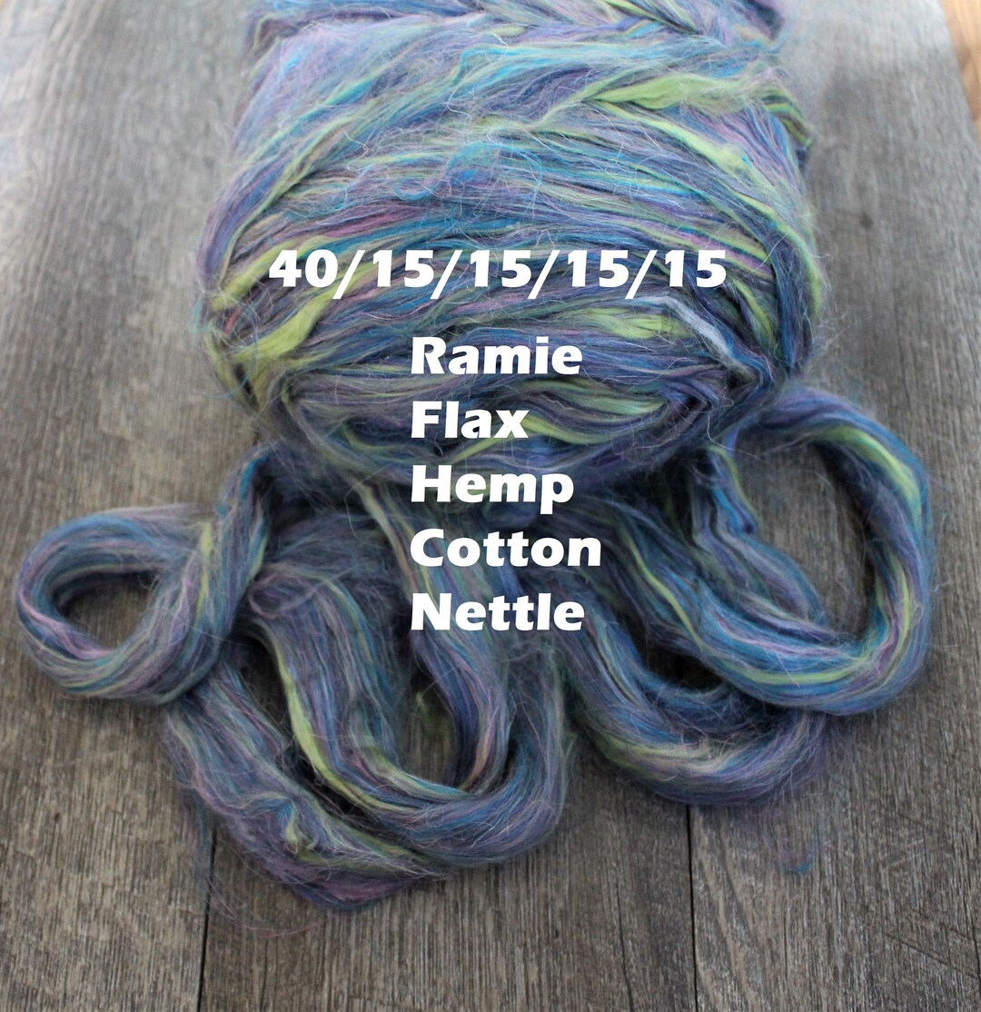 Cellulose Plant Spinning Fiber Blend Combed Top Flax Hemp - Etsy