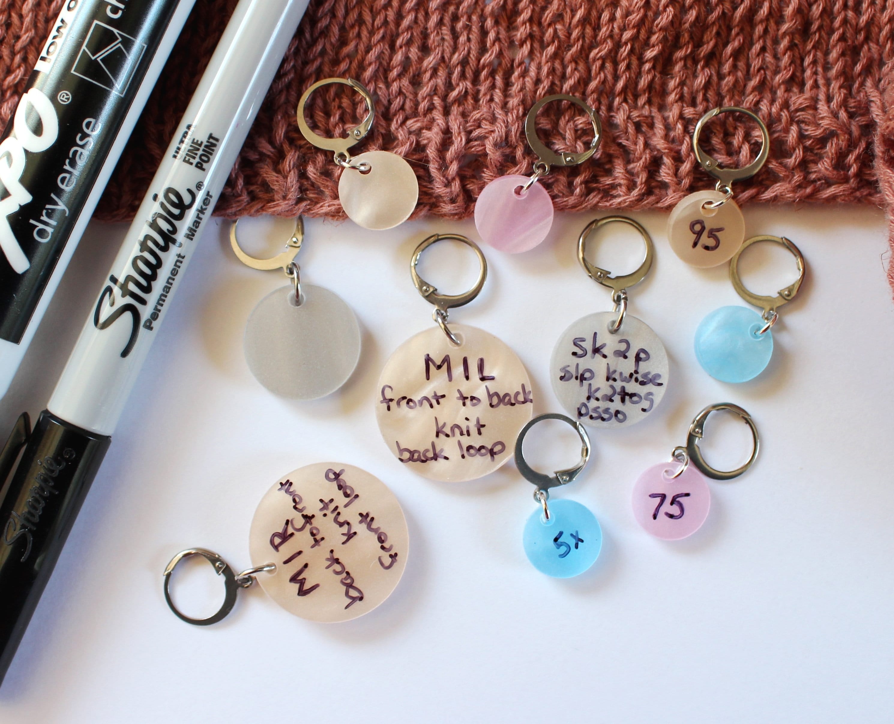 Erasable Pattern Reminder Stitch Markers Knitters Helper - Etsy UK