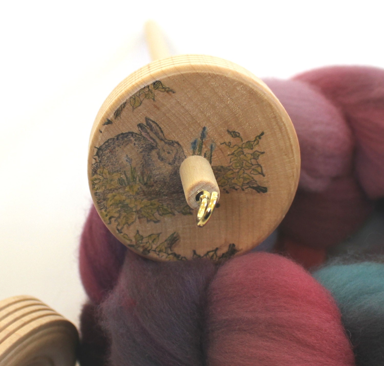 Stamped Drop Spindle for Wool Yarn Spinning Handspun Roving - Etsy