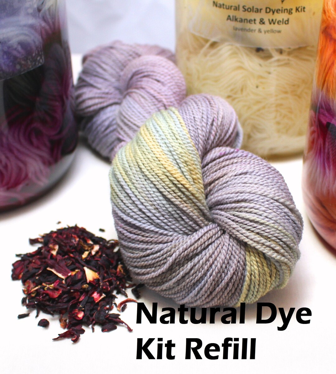 Refill Natural Dyes for Solar Natural Yarn Dyeing Kit Natural Plant ...