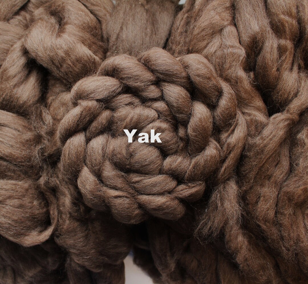 Brown Yak Natural Fiber Combed Top Roving for Spinning Luxury Undyed - Etsy
