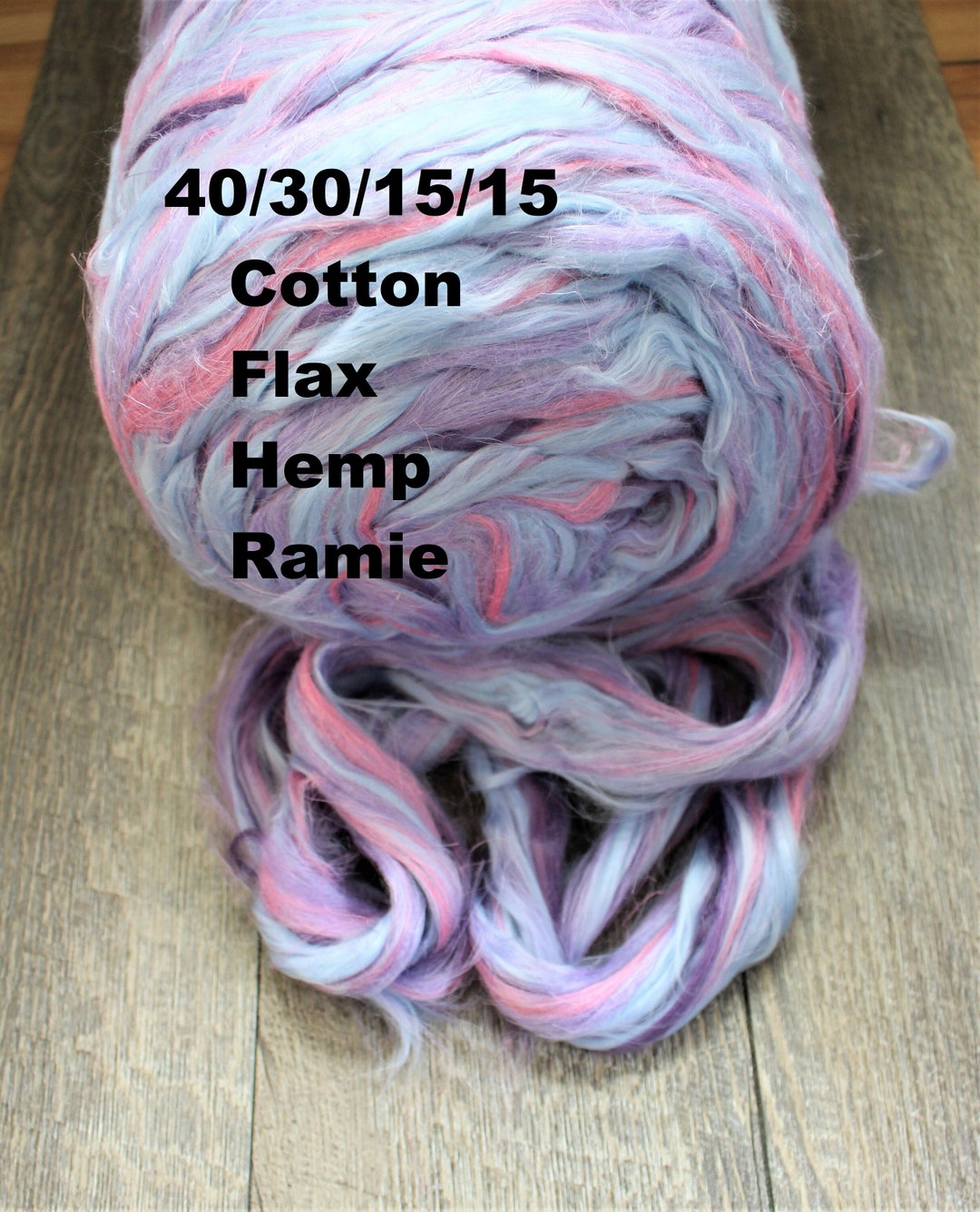 Cellulose Plant Blend Combed Top for Spinning Flax Hemp Cotton Ramie ...