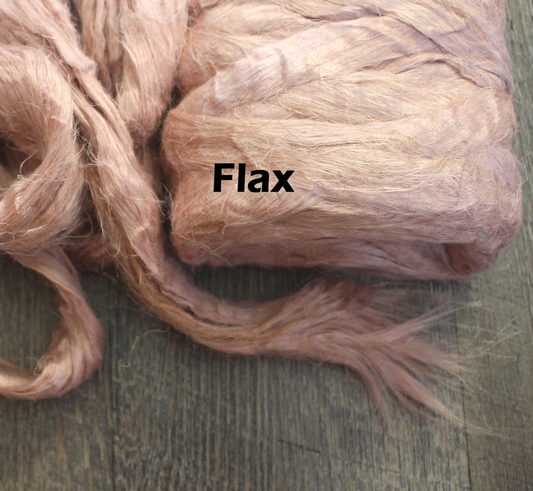 Flax Top for Spinning Felting or Doll Hair Fiber Bast Fiber Fibers Flax ...
