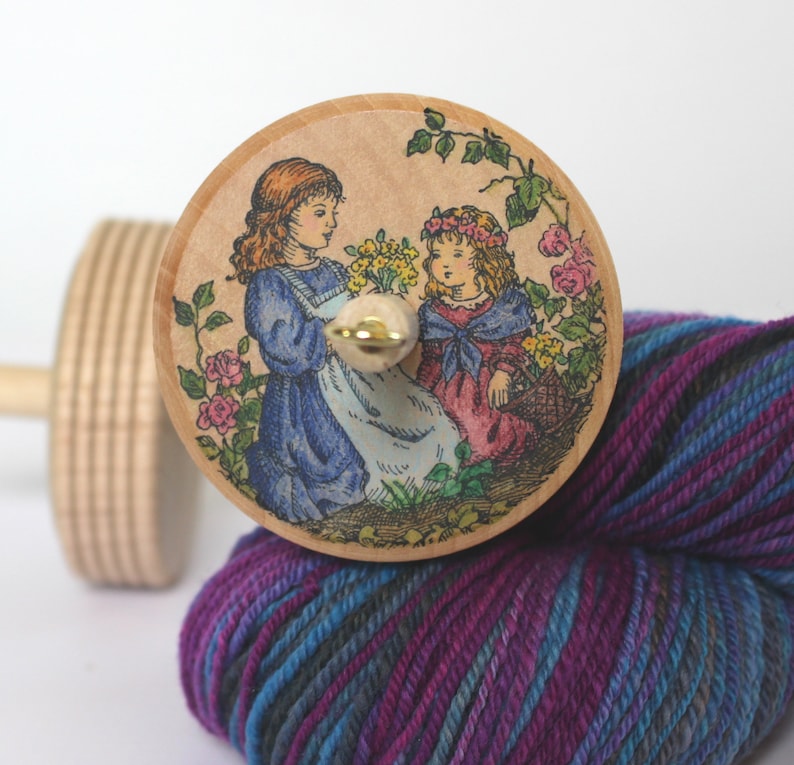 Stamped Drop Spindle Kit With Wool for Yarn Spinning Handspun - Etsy