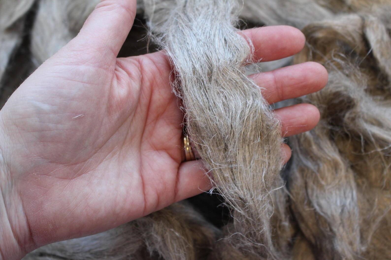 Hemp Natural Spinning Fiber Sliver Combed Top for Spinning Felting or ...