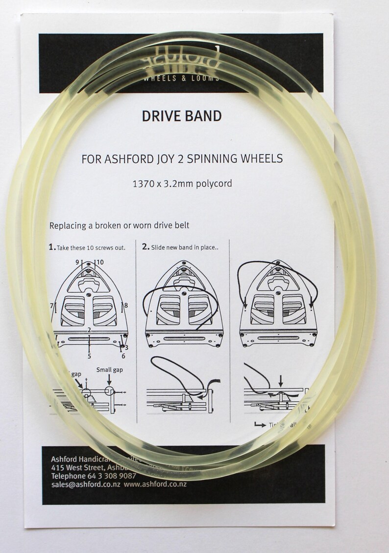 Ashford Drive Bands for Spinning Wheels and Bobbin Winder Polycord ...
