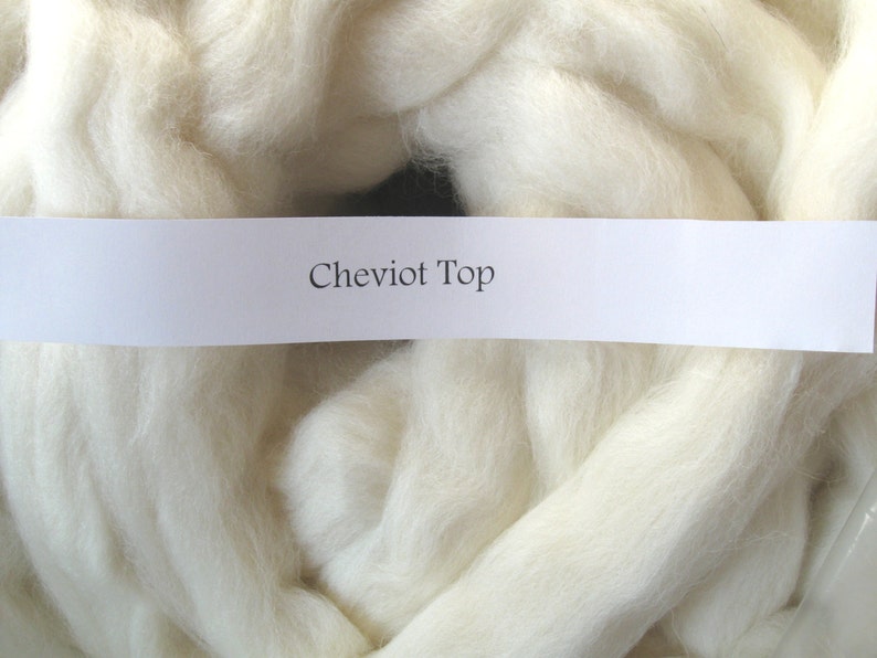 1lb Cheviot Wool Undyed Top Roving for Spinning Dyeing Batts - Etsy