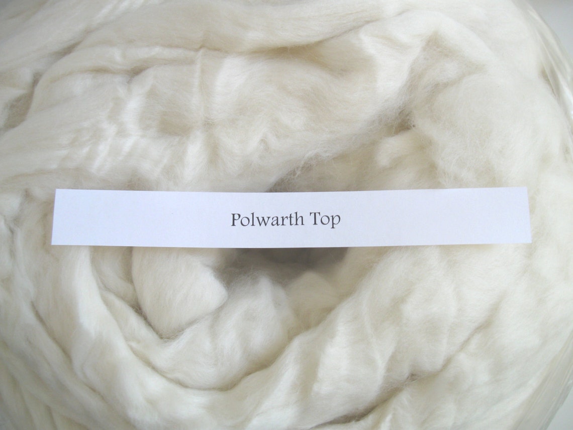 Polwarth Combed Top Wool Roving Undyed Wool Spinning Fiber for | Etsy