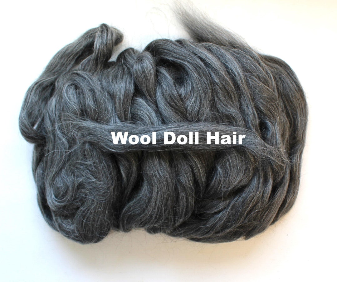 Mohair Doll Hair 'luna Rays' Wool Fiber for Felting Doll Hair 50/50 ...