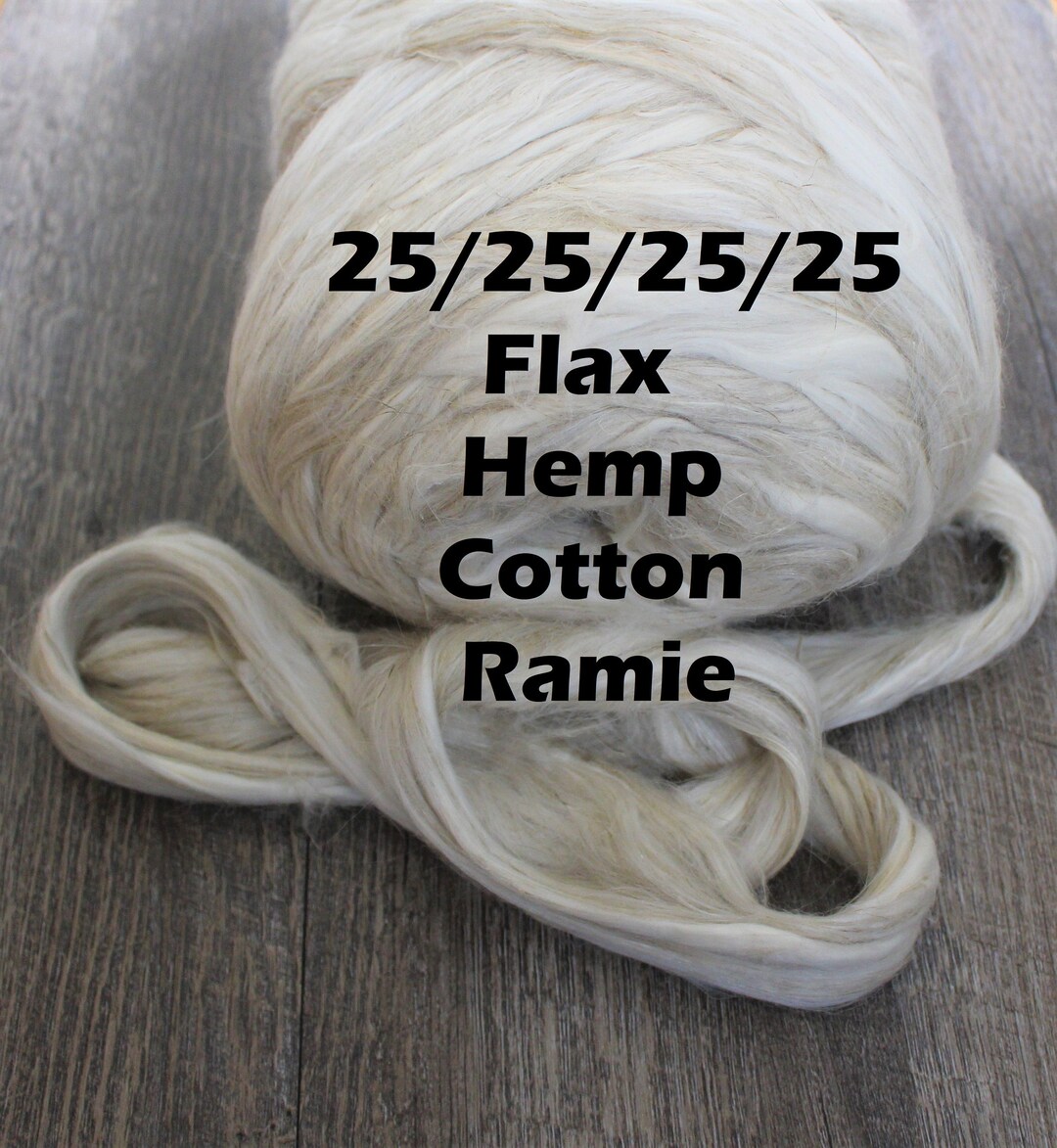 Cellulose Plant Blend Combed Top for Spinning Flax Hemp Cotton Ramie ...