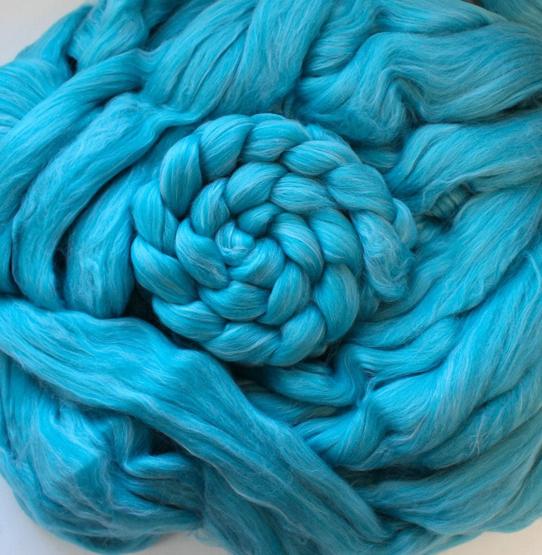 75/25 Merino / Bamboo Blend 'wave' Wool Combed Top Roving Dyed Wool ...