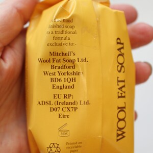 Mitchell's Wool Fat Soap Bath Size Bar Lanolin Enriched - Etsy
