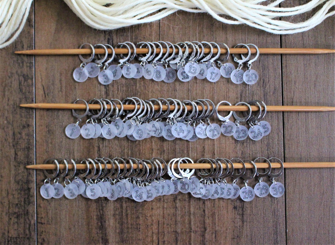 Numbered Counting Stitch Markers Knitters Helper Number - Etsy