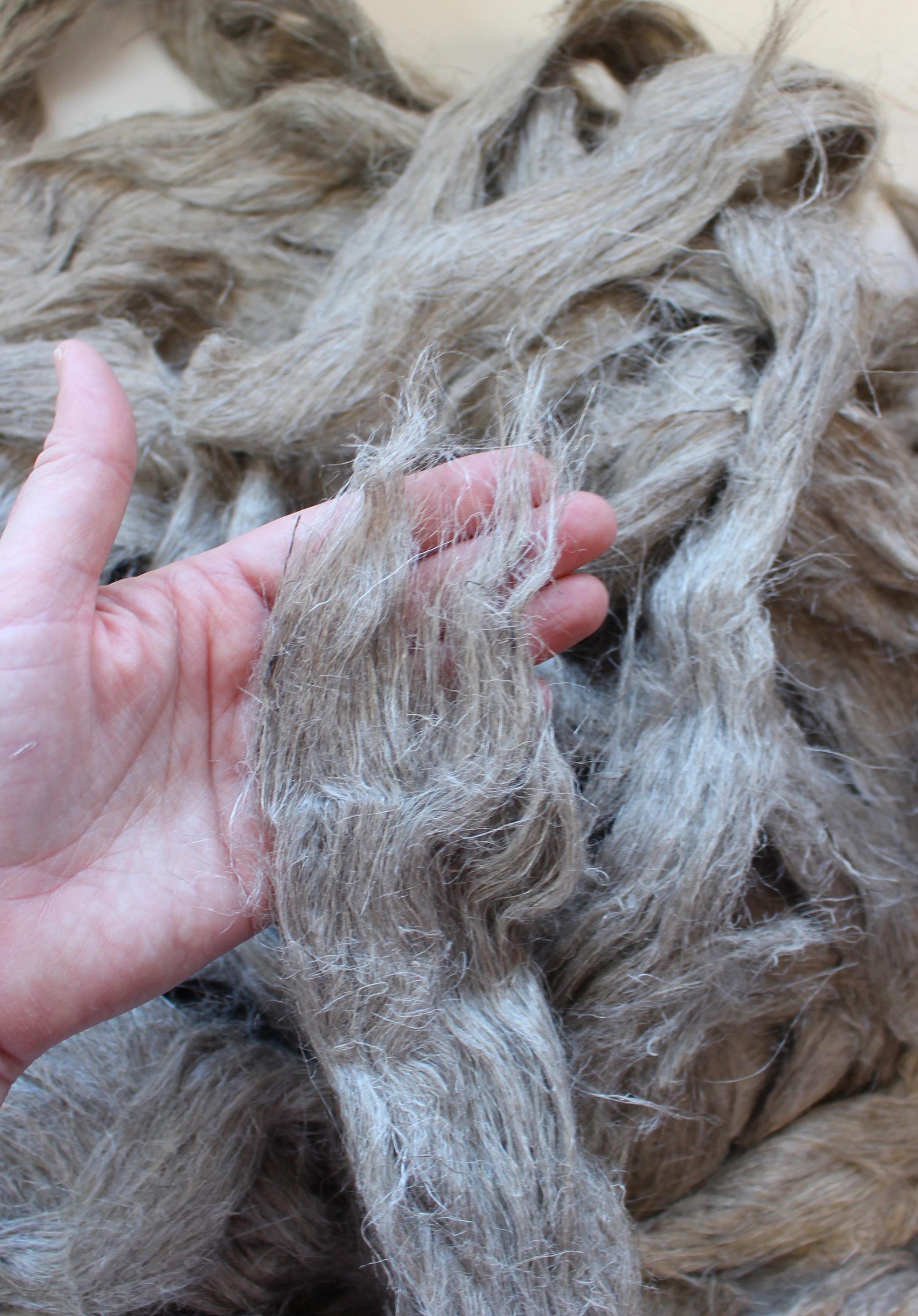 Hemp Natural Spinning Fiber Sliver Combed Top for Spinning Felting or ...