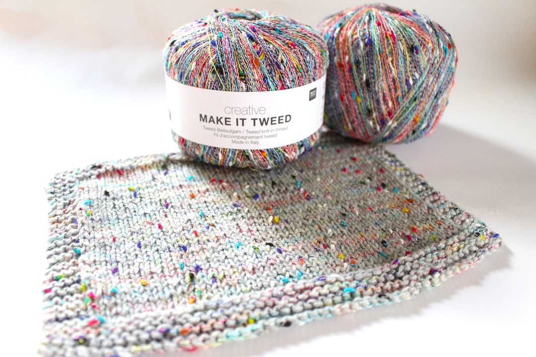 Make It Tweed Yarn Skein by Creative Rico Design Rainbow Lace Weight ...