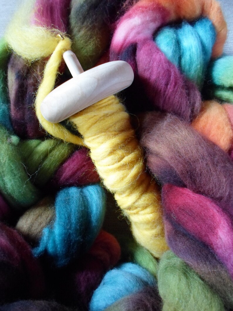 Top Whorl Drop Spindle Bottom Whorl Beginner Spindle for Wool Yarn ...