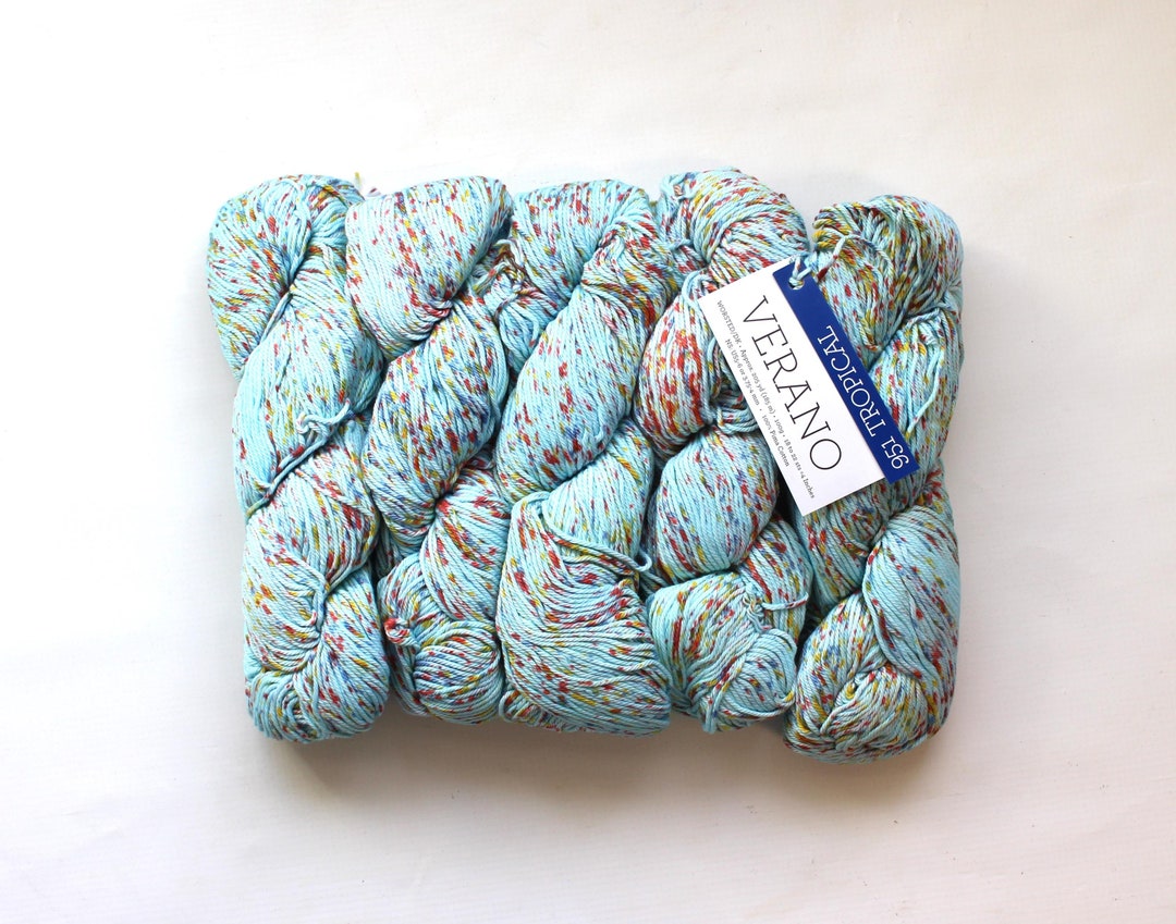 951 'tropical' Verano Malabrigo 100% Pima Cotton Yarn Worsted DK Weight ...