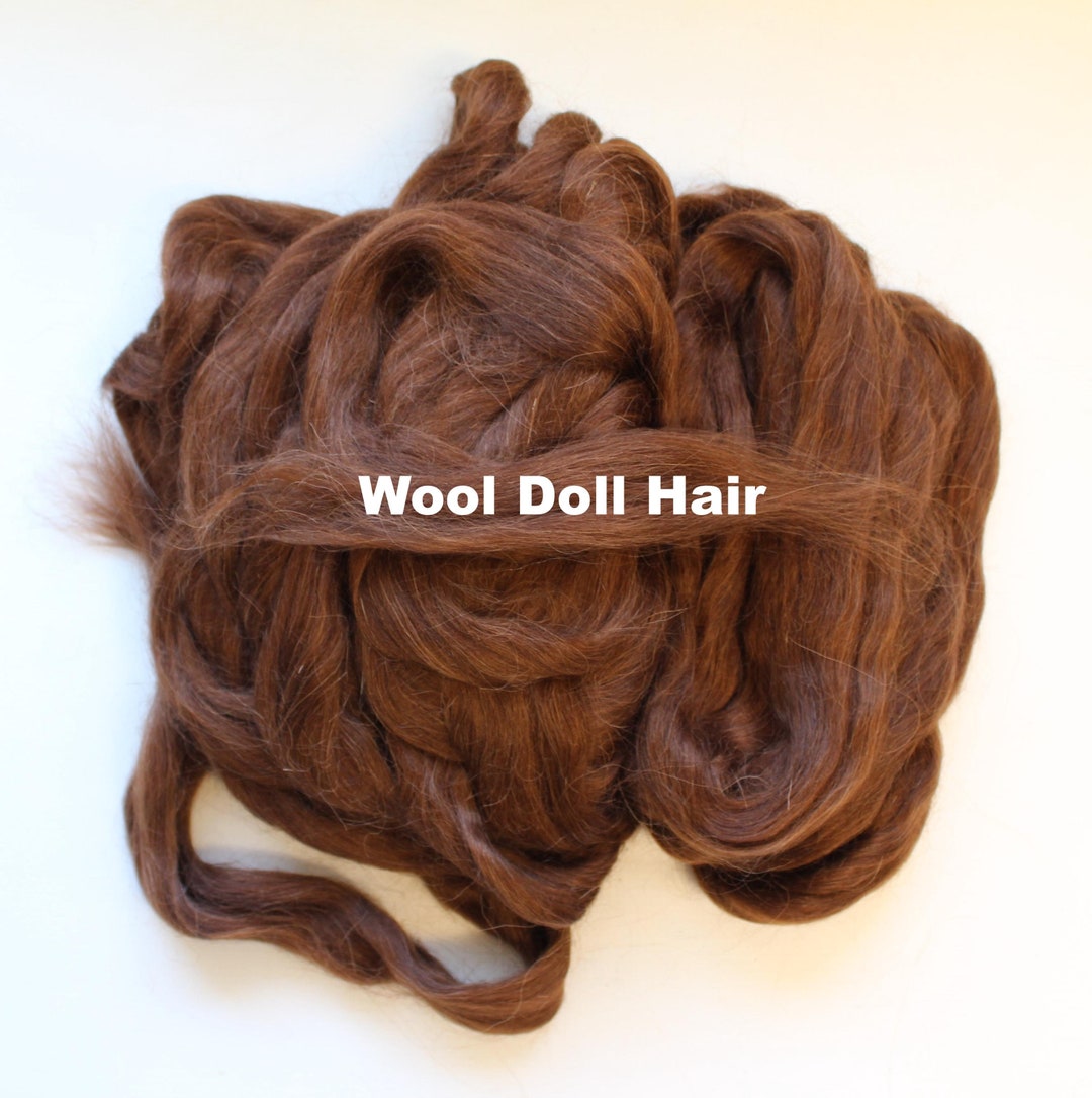 3.9oz Mohair Doll Hair Wool 'treasure Chest' Fiber for Felting Doll ...