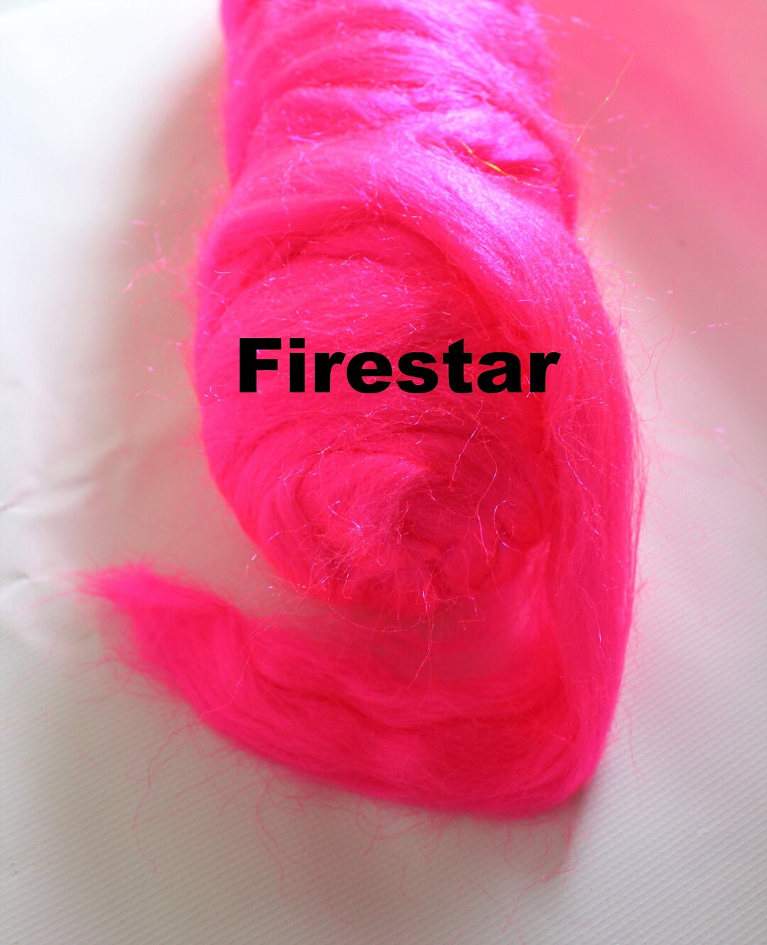 Firestar Neon Pink Fluorescent Top for Spinning Felting Fiber Fibers - Etsy