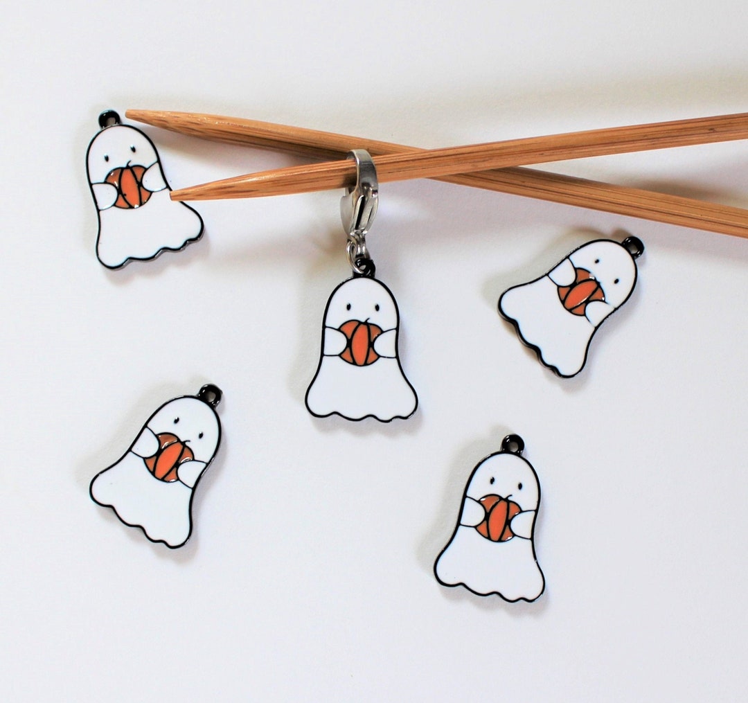 Ghost Stitch Marker Enamel Stitchmarker Knitting Crochet Charms to Mark ...