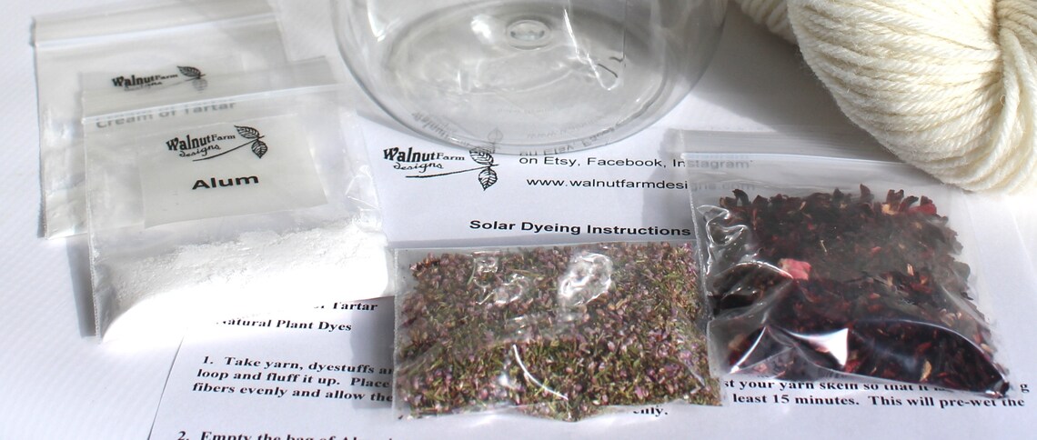 Refill Natural Dyes for Solar Natural Yarn Dyeing Kit Natural Plant ...