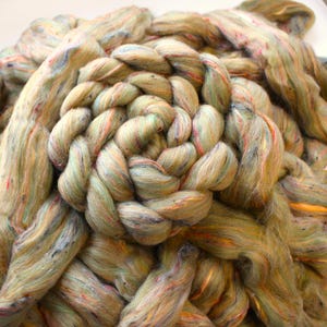 Tweed Wool 'panning for Gold' Wool Combed Top Roving Dyed Wool Spinning ...