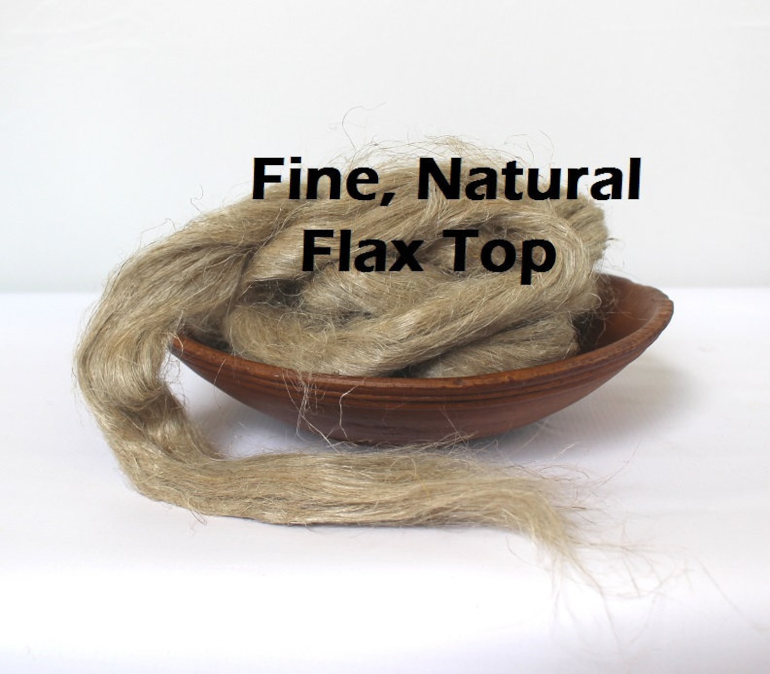 Fine Natural Flax Top for Spinning Felting or Doll Hair Fiber Bast ...