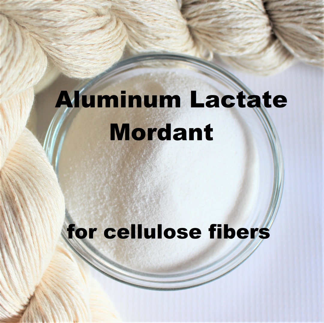 Aluminum Lactate Mordant for Cellulose Fibers to Natural Plant Dye ...