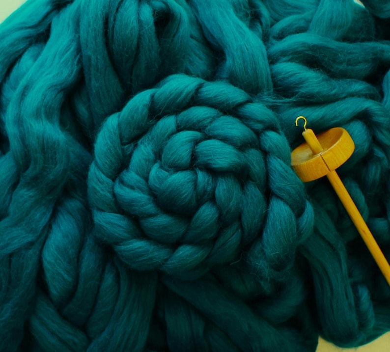 Shetland Wool 'woodpecker' Combed Top Roving Dyed Wool Spinning Fiber ...