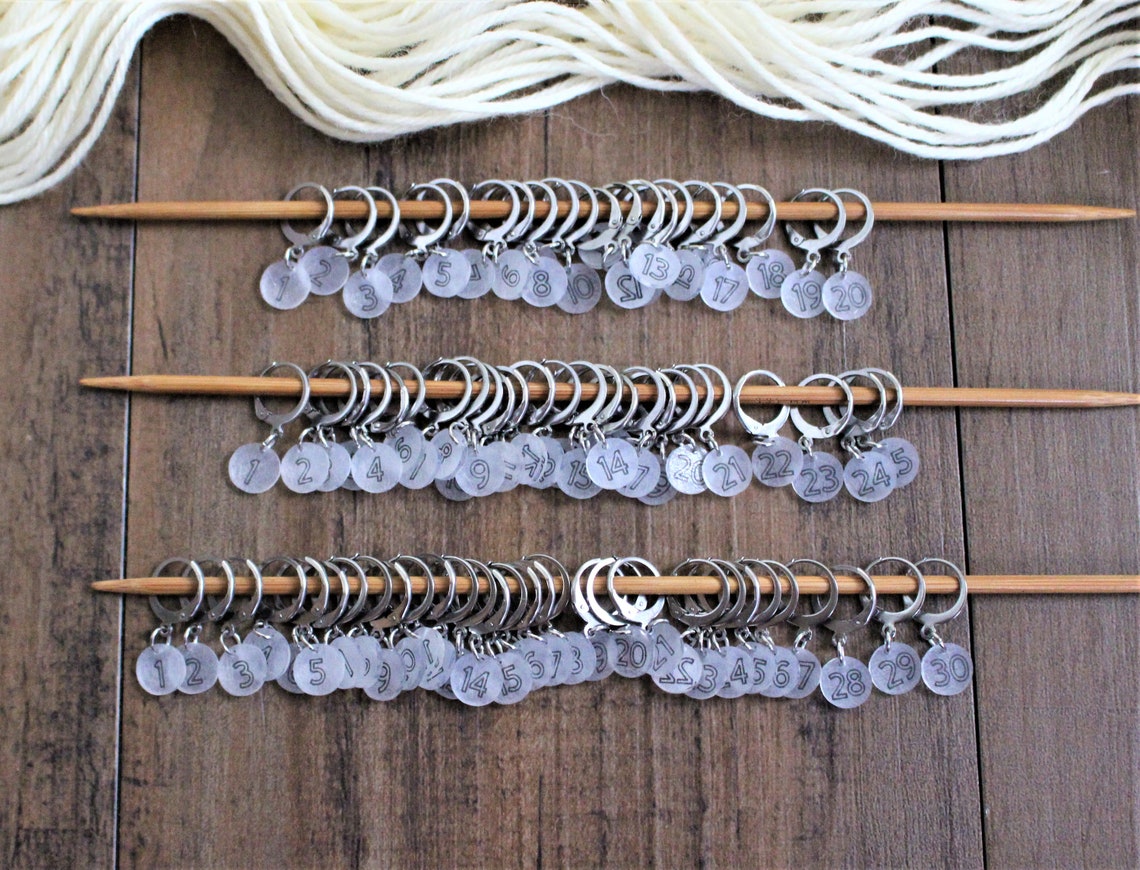 Numbered Counting Stitch Markers Knitters Helper Number - Etsy