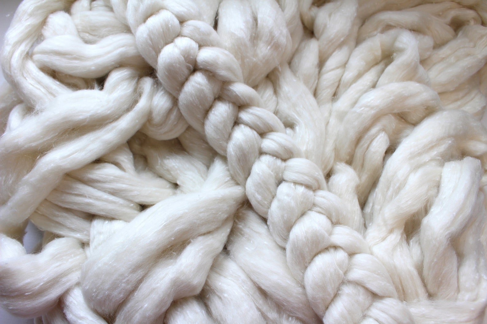 Undyed Tweed Wool Combed Top Roving for Dyeing Spinning Handspinning ...