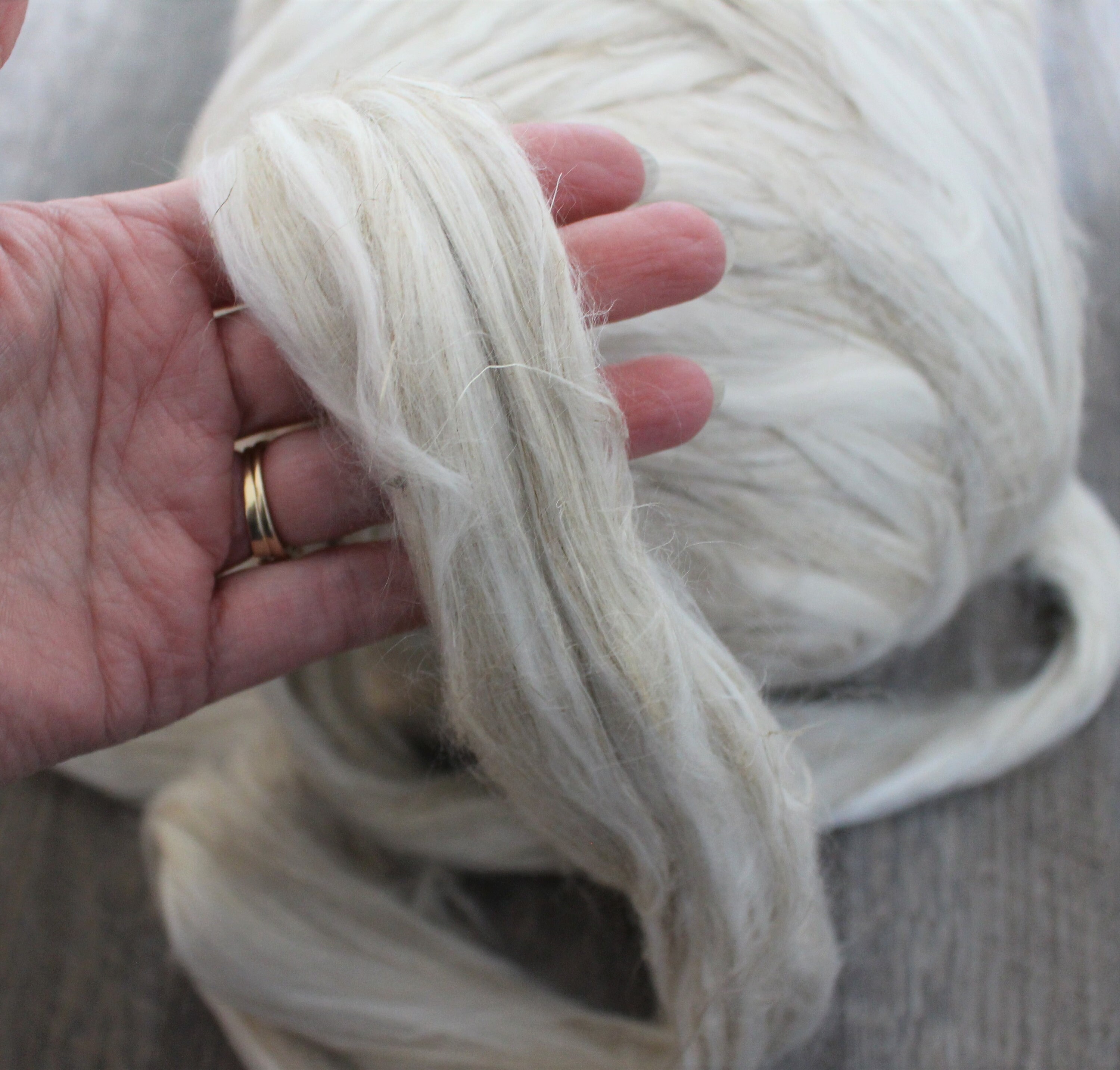 Cellulose Plant Blend Combed Top for Spinning Flax Hemp Cotton | Etsy